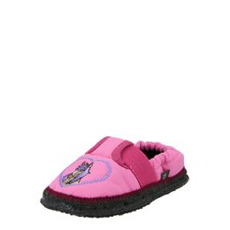 Beck Hausschuh 'Pferdchen' Jungen Gr&ouml;&szlig;e 26 cappuccino / helllila / pink / magenta