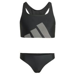 adidas Performance Sportbikini 'Big Logo C-back Bikini Set' M&auml;dchen Gr&ouml;&szlig;e 140 schwarz / wei&szlig;