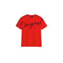 Desigual T-Shirt Damen Gr&ouml;&szlig;e L blutrot / schwarz