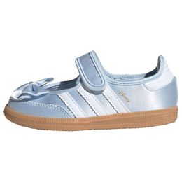 adidas originals Ballerina 'SAMBA' M&auml;dchen Gr&ouml;&szlig;e 30.5 hellblau / gold / wei&szlig;