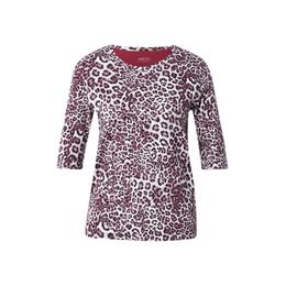 Marc Cain Shirt Damen Gr&ouml;&szlig;e M braunmeliert / schwarz / wei&szlig;