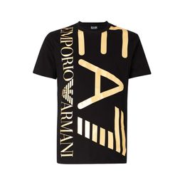 EA7 Emporio Armani T-Shirt Herren Gr&ouml;&szlig;e L gold / schwarz