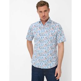 Brax Herren Hemd Style HARDY cove, Blau, Gr. M