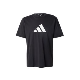 adidas Sportswear Sportshirt 'FI 3BAR' Herren Gr&ouml;&szlig;e XXL schwarz / wei&szlig;