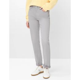 Brax Damen Five-Pocket-Hose Style MARY LIGHT GREY, hellgrau, Gr. 52K