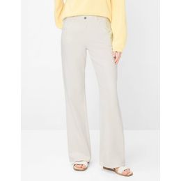 Brax Damen Palazzohose Style MAINE OFFWHITE, denim cremewei&szlig;, Gr. 38