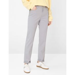 Brax Damen Five-Pocket-Hose Style CAROLA LIGHT GREY, hellgrau, Gr. 38