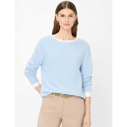 Brax Damen Strickpullover Style LESLEY vintage blue, hellblau, Gr. 42