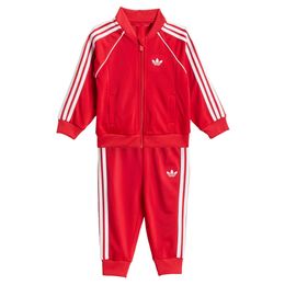 adidas originals Jogginganzug 'Sst' Jungen Gr&ouml;&szlig;e 104 rot / wei&szlig;