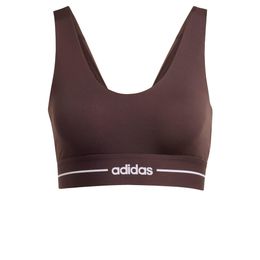 adidas Performance Sport-BH 'Hyperglam' Damen Gr&ouml;&szlig;e XS schoko / wei&szlig;