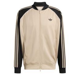adidas originals Sweatjacke 'LOOSE MESH TRACK' Herren Gr&ouml;&szlig;e XL beige / schwarz / wollwei&szlig;
