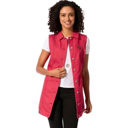 Damen Jeansweste erdbeere, Gr&ouml;&szlig;e 54