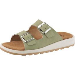 Franken Schuhe Damen Pantolette mit Weichtritt-Einlage pistazie, Gr&ouml;&szlig;e 39