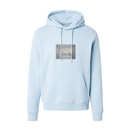 Jack & Jones Jack & Jones Sweatshirt 'JJRAIN' Herren Gr&ouml;&szlig;e S hellblau / grau / orange / schwarz