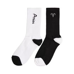 Mister Tee Socken 'Zodiac' Damen Gr&ouml;&szlig;e 43/46 schwarz / wei&szlig;