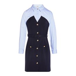 Morgan Kleid Damen Gr&ouml;&szlig;e 44 hellblau / dunkelblau Winterkleid