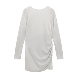 Pull&Bear Pull&bear Kleid Damen Gr&ouml;&szlig;e 34 silber Winterkleid