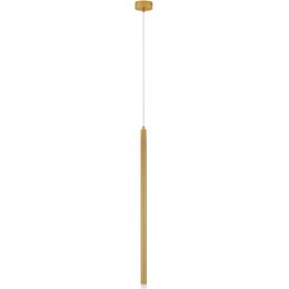 NOVA LUCE LED-H&auml;ngeleuchte "TRIMLE", 1, &Oslash; 2,5cm H: 70cm, 1 Stk., gold, Leuchten