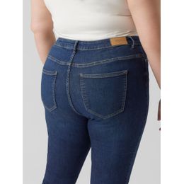 Vero Moda CURVE Damen Skinny-fit-Jeans "VMPHIA HR SKINNY J GU3113 CURVE NOOS", blau, Gr. 44, Denim/Jeans, Obermaterial: 64% Baumwolle, 31% Polyester,