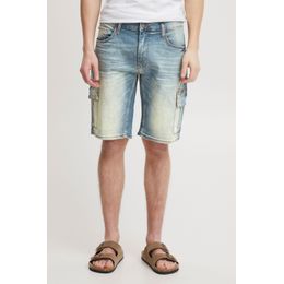 Blend Herren Jeansshorts "BHDenim", blau, Gr. XL, unifarben, Denim/Jeans, 98% Baumwolle, 2% Elasthan, Jeans, Stilvolle Cargo Shorts mit Taschen