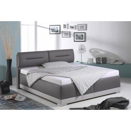 Polsterbett Maintal, B:172cm L:212cm, braun, Ausf. 2-5 Matratzenbezug aus 100% Polyester, Betten, mit verstellbaren Kopfteil-Elementen