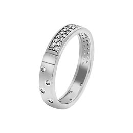 Vivance Damen Fingerring "925/- Sterling Silber rhodiniert Zirkonia", 060 (19,1), Silber 925 (Sterlingsilber)wei&szlig;, Silber 925 (Sterlingsilber),