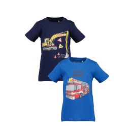 Blue Seven Jungen T-Shirt "Blue Seven Jungen T-Shirts"m03, cyan, ultramarin, Gr. 122, 100% Baumwolle, Shirts