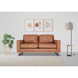 2-Sitzer Home Affaire, B:166cm H:85cm T:97cm, braun, Luxus-Microfaser (100% Polyester);Cord (92% Polyester, 8% Polyamide), Sofas, "Pinto, 166 cm,