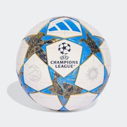 Kinder Fu&szlig;ball "UCL LGE J350", 5, 0,4 gwei&szlig;, dunkelblau, pantone, gold metallic, adidas Performance, B:22,3cm H:17,3cm T:22cm, B&auml;lle, Champions League