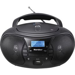 K&auml;rcher KARCHER Boombox "RR 5028D", B:24,2cm H:12,6cm T:22,5cm, schwarz, Radios, CD-Player, USB-Anschluss f&uuml;r MP3-Wiedergabe, Bluetooth