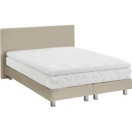 Boxbett "Kiss, wahlweise mit Topper in verschiedenen H&auml;rtegraden erh&auml;ltlich", beige, B:155cm L:210cm, Westfalia Schlafkomfort, Komplettbetten