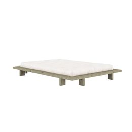 Bettgestell Karup Design, B:168cm H:20cm L:228cmsage gr&uuml;n, Betten, "Bettgestell JAPAN BED Futonbett aus FSC-zertifiziertem Massivholz", zeitlos,
