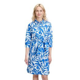Betty Barclay Damen Hemdblusenkleid "Damen mit Knopfleiste", blau, Gr. 36, Obermaterial: 100% Baumwolle, Kleider, Form
