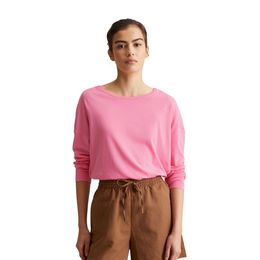 Marc O'Polo Damen Langarmshirt "aus leichtem Single Jersey"soft pink, Gr. S, MARC O'POLO DENIM, unifarben, Obermaterial: 100% Baumwolle, Shirts