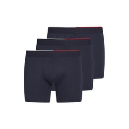 Herren Boxer "3P BOXER BRIEF", Tommy Hilfiger Underwear, Gr. S, blau, Jersey, Obermaterial: 87% Polyester, 13% Elasthan, unifarben, Unterhosen, mit