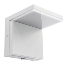 NOWA LED Au&szlig;en-Wandleuchte "LASSAN", 1 Stk.wei&szlig;, Leuchten, Au&szlig;enlampe/Wand/wei&szlig;/IP54/BxH: 145x145mm