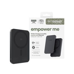 Powerbank "empower Bank 5000 mAh", schwarz, 3,85 V 5.000mAh, EMPOWER BY PANZERGLASS, Akkumulatoren