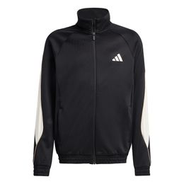 adidas Sportswear Sportjacke 'Stadium' Jungen Gr&ouml;&szlig;e 152 schwarz / wei&szlig;