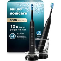 Elektrische Zahnb&uuml;rste "HX9914", schwarz, PHILIPS SONICARE, Kunststoff, B:17,4cm H:25,2cm T:11,1cm, Elektrozahnb&uuml;rsten, DiamondClean Premium