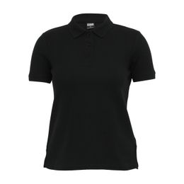 Urban Classics Damen Poloshirt "Urban Classics Ladies Polo Shirt"schwarz, Gr. XS, unifarben, 100% Baumwolle, Shirts