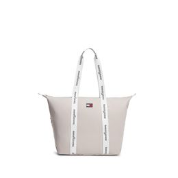Tommy Jeans Damen Tragetasche "TJW ESS DAILY TOTE"creme, Textil, Taschen, Schultertasche, Shopper mit kontrastiven Henkeln