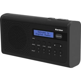 K&auml;rcher KARCHER Digitalradio (DAB+) "DAB 2405", B:18cm H:9cm T:4cm, schwarz, Radios, Batteriebetrieben (4x AA) oder netzbetrieben, tragbares Radio