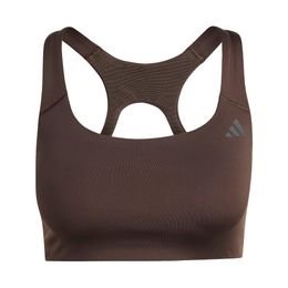 adidas Performance Sport-BH 'Optime' Damen Gr&ouml;&szlig;e L dunkelbraun