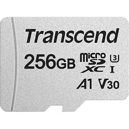 Transcend Speicherkarte "microSDXC 300S 256 GB", 256 GB, silber, Speicherkarten