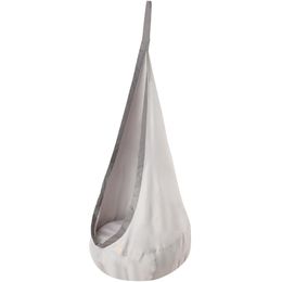 Roba Kinder H&auml;ngeh&ouml;hle "H&auml;ngesack", grau, H:160cm &Oslash;:70cm, H&auml;ngematten, mit aufblasbarem Kissen