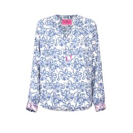 LIEBLINGSST&Uuml;CK LIEBLINGSST&Uuml;CK Damen Schlupfbluse "RukaniL", blau, Gr. 36, gebl&uuml;mt, gemustert, mehrfarbig, Web, Obermaterial: 100% Viskose, Blusen, mit Blumenprint