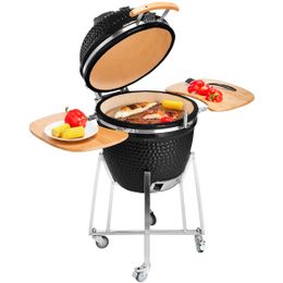 Keramikgrill Buschbeck, B:130cm H:121cm T:72cm, schwarz, Grills, "Kamado", BxTxH: 130x72x121 cm