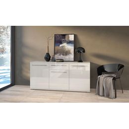 Kommode OTTO HOME, B:150cm H:84,6cm T:45,2cm, beige, Spanplatte, Wohnzimmer, Sideboards, "Piano", UV lackiert, Soft-Close Funktion