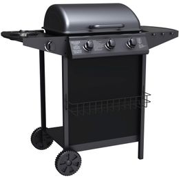 Gasgrill Tepro, B:104cm H:98cm T:55cm, schwarz, Garten, Grills, "Hampton", BxTxH: 104x55x98 cm