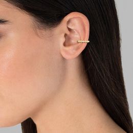 Lulu & Jane LULU & JANE Damen Ohrklemme "Set: LJ421", 13,5,mit Diamanten, Diamantengelbgold, wei&szlig;, Diamanten, Ohrringe, Sterling Silber